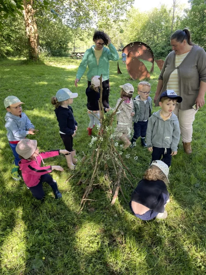 Ecole dehors classe TPS-PS et CE2-CE2 - Ecole Saint Martin Durivum